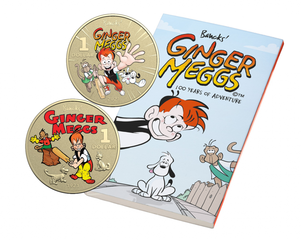 2021 $1 Ginger Meggs Coloured Uncirculated Two-Coin Set | Southern ...