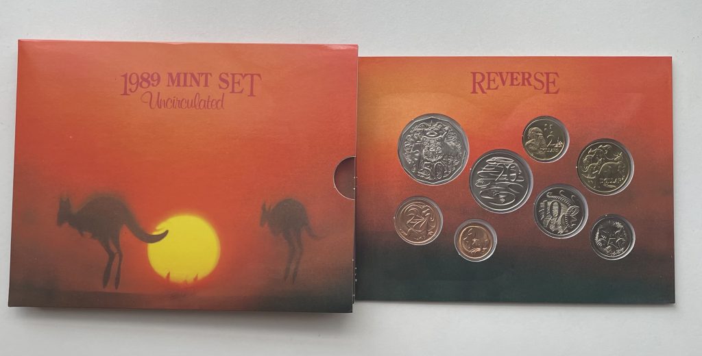 1989 8 coin Uncirculated Mint Set | Southern Cross Coins