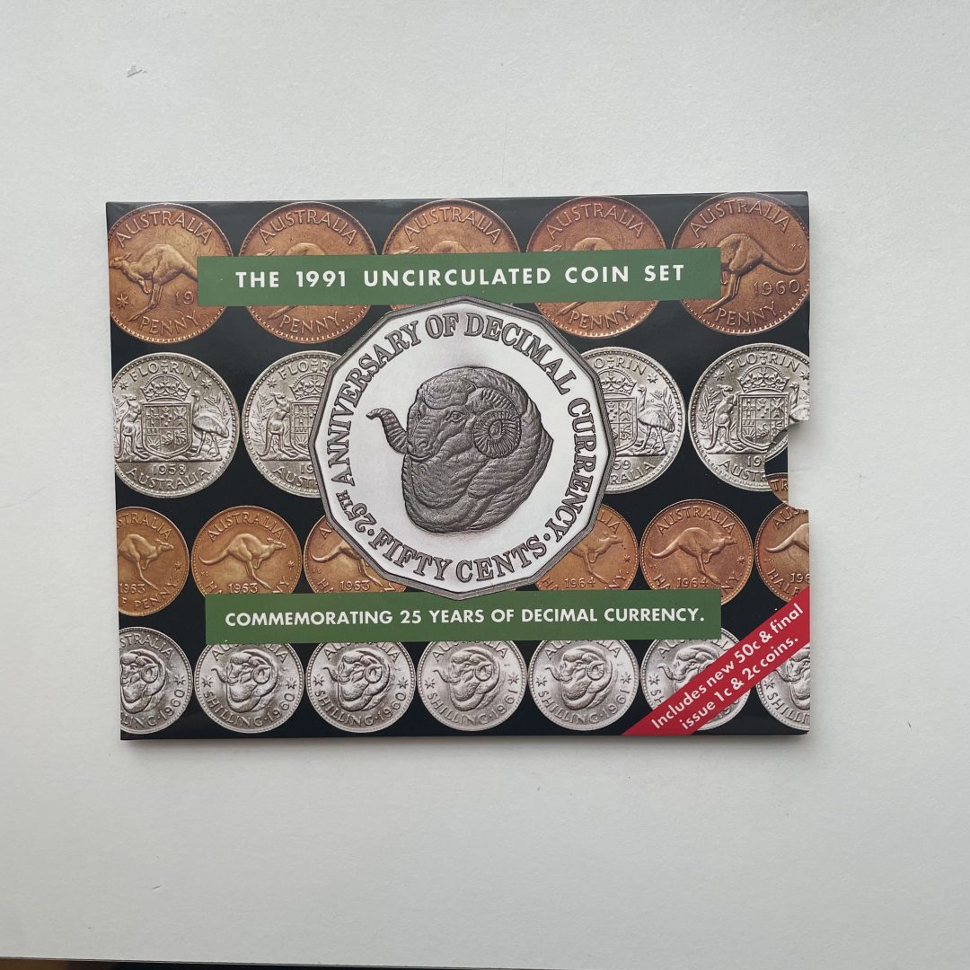 1991 Commemorating 25 Years of Decimal Currency Uncirculated 8 coin ...