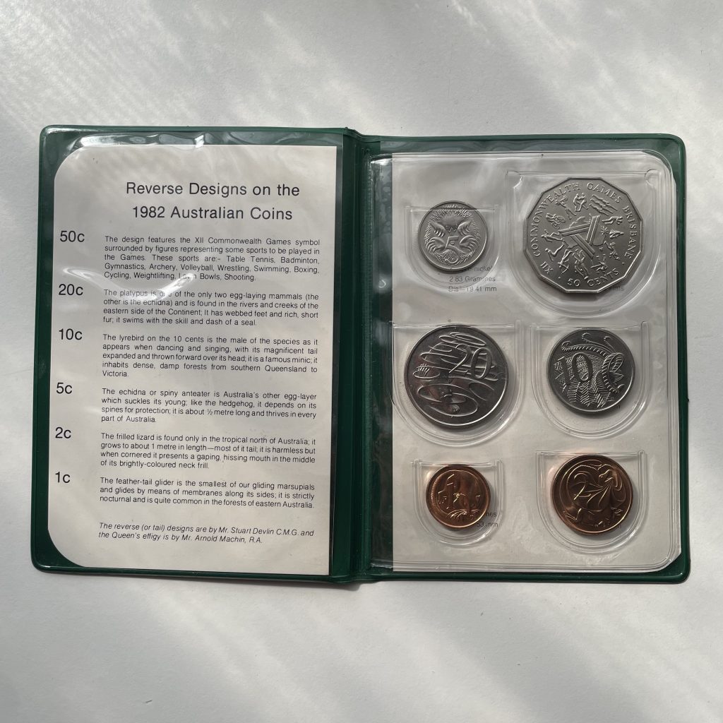 1982 12th Commonwealth Games Brisbane Royal Australian Mint 6 coin set ...
