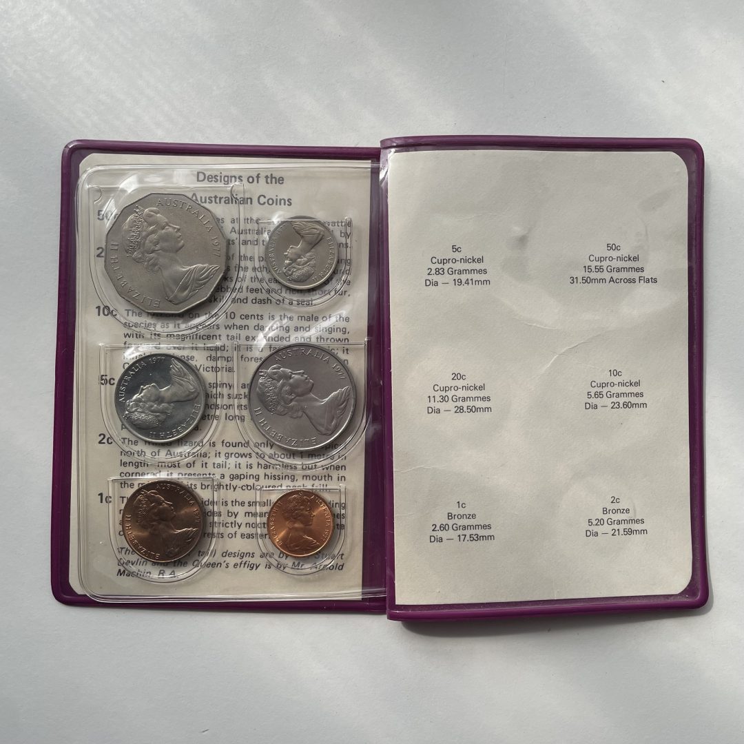 1977 Silver Jubilee Commemorative Royal Australian Mint 6 coin set ...