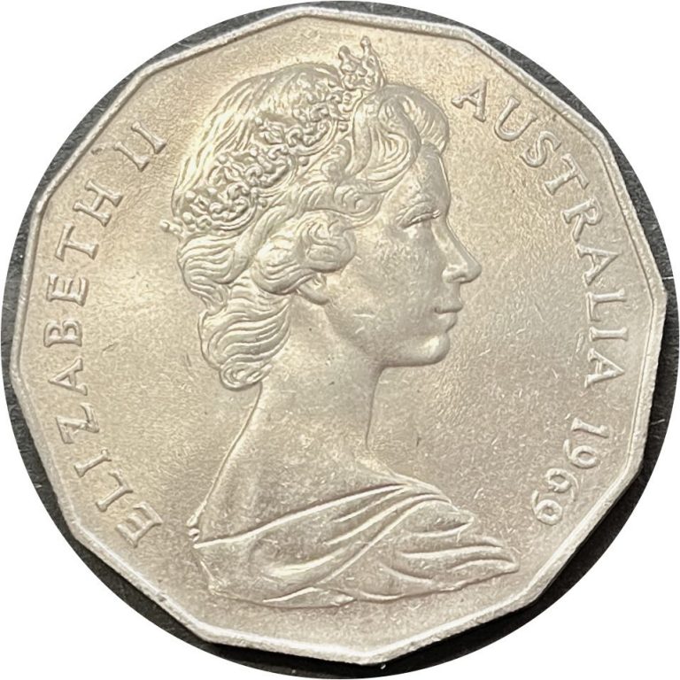 1969 50c Uncirculated coin | Southern Cross Coins