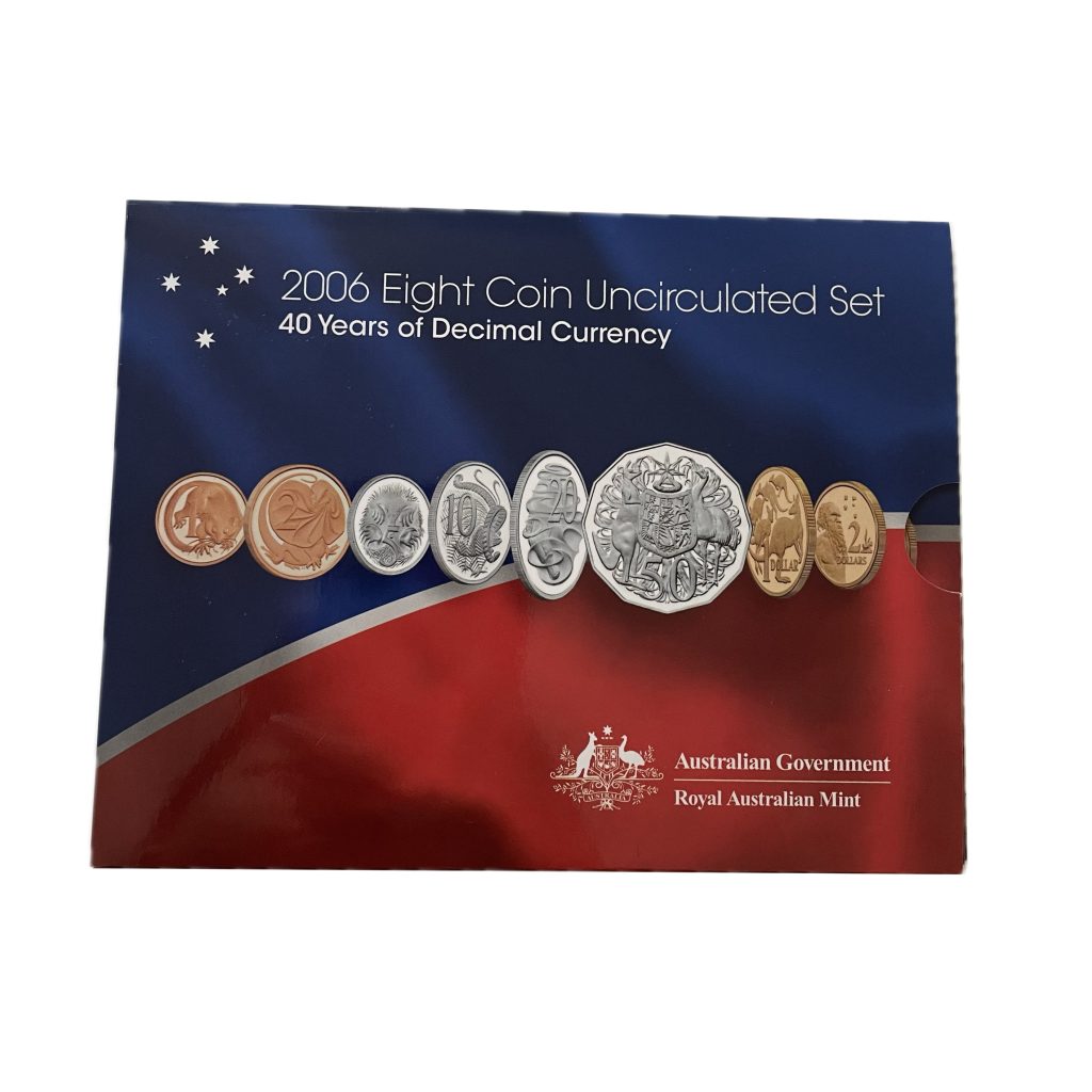 2006 40 Years of Decimal Currency 8-coin Mint Set | Southern Cross Coins